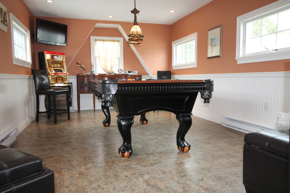 Cape cottage game room - Eclectic - Family Room - Boston - by Paramount ...
