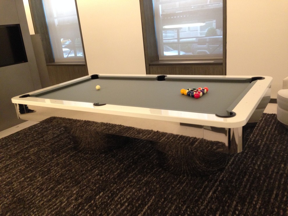 Chrome Pool Table by MITCHELL Pool Tables - Contemporary - Family Room ...