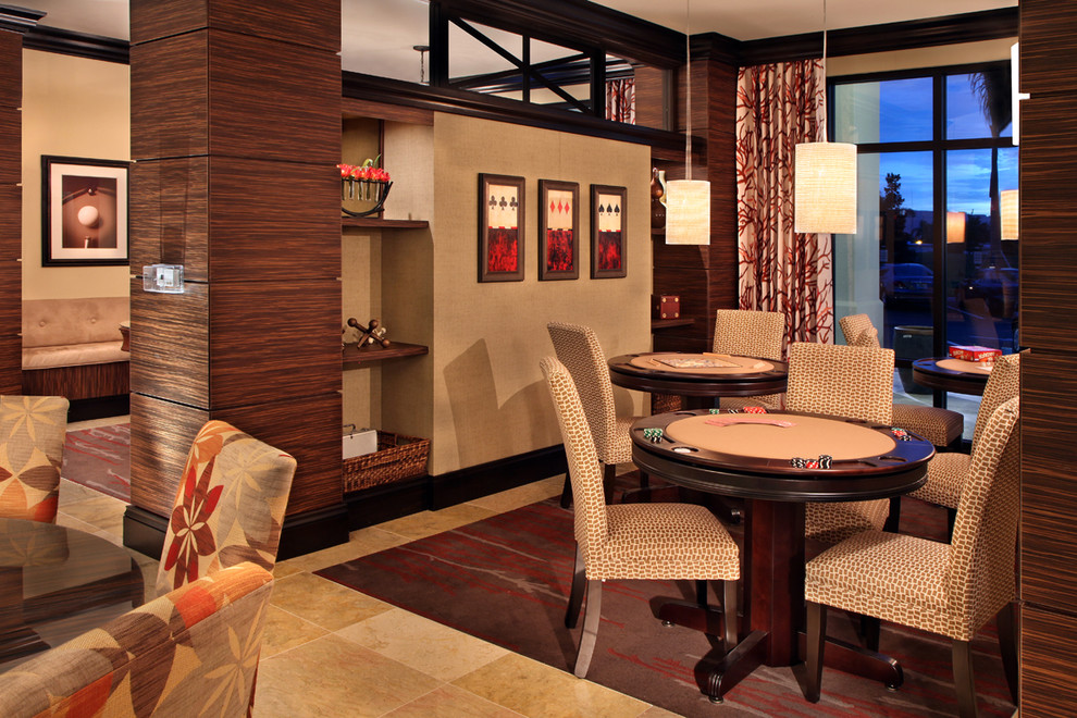 Clubhouse Poker Room - Contemporary - Family Room - Tampa - by KDS ...