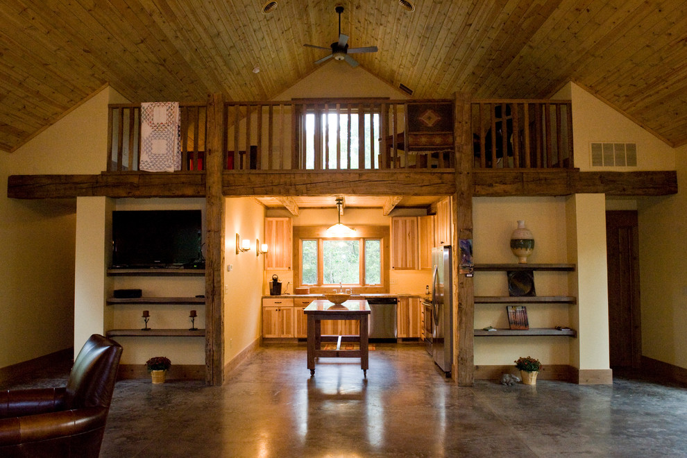 Community Cabin - Traditional - Family Room - Other - by Bayer Builders ...