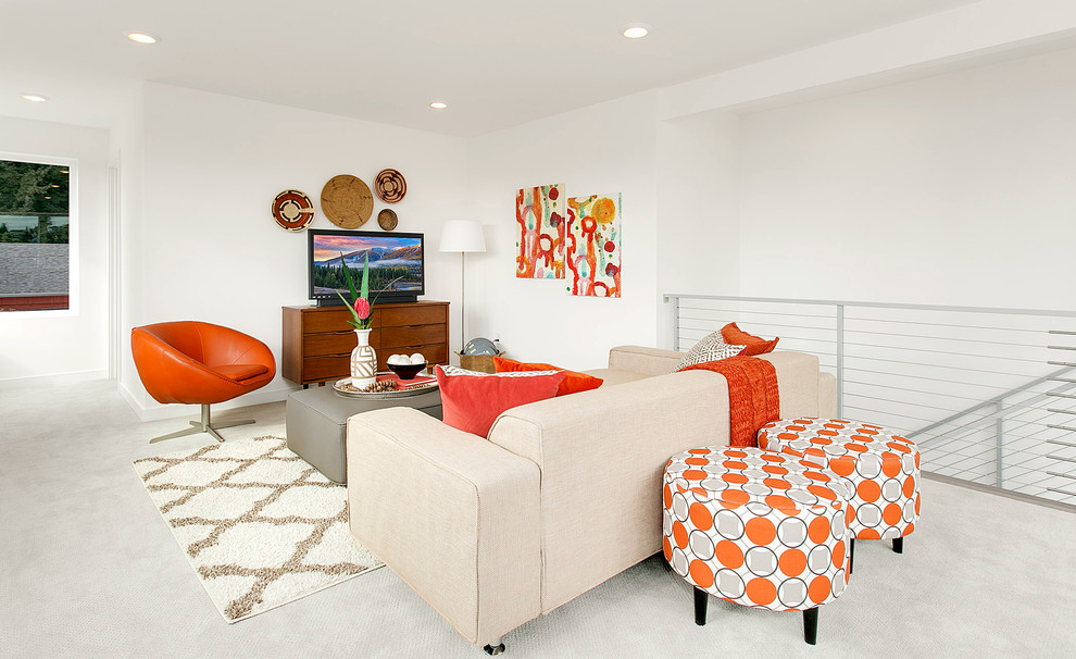 Contemporary-Modern Magnolia Home - Modern - Family Room - Seattle - by ...