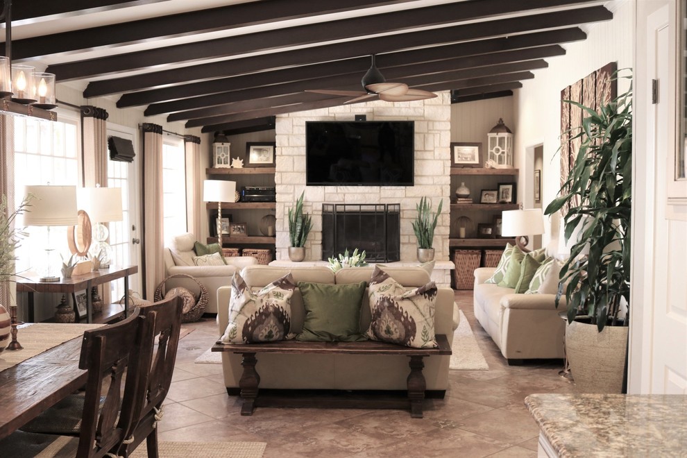 Country Club Living Room - Family Room - Austin - by The Whippet Design ...