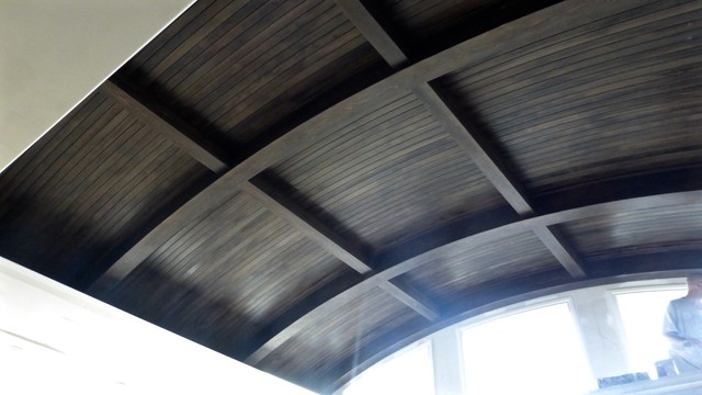 Curved Barrel vault - Traditional - Family Room - Calgary - by Woodbeam ...