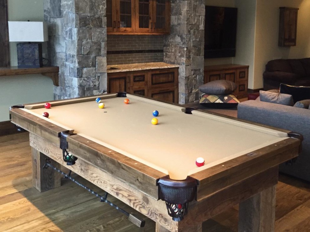 Custom Barnwood Billiard Table - Rustic - Family Room - Other - by ...