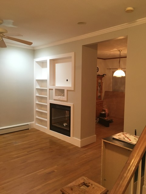 Custom Built in Wall Unit and Shelving - Contemporary - Games Room ...