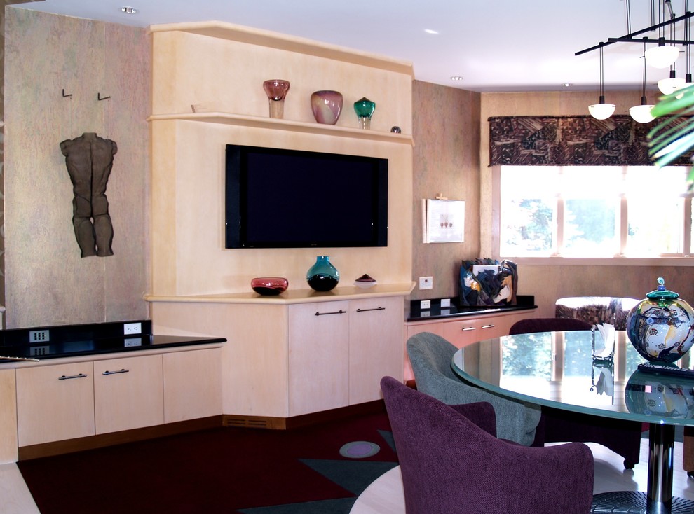Custom built Wall Unit. - Contemporary - Family Room - Cleveland - by ...
