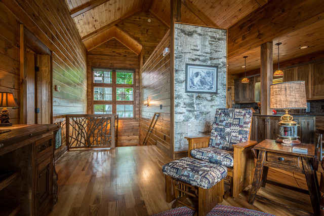 Rustic Family Room - Rustic - Games Room - Charlotte | Houzz UK