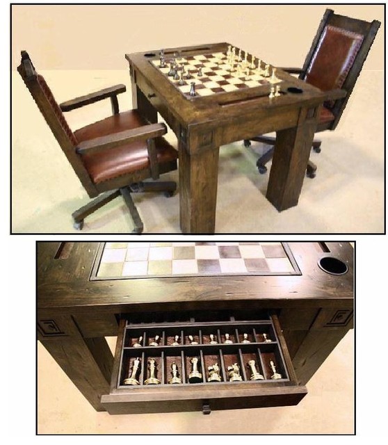 Custom Chess Table - Arts & Crafts - Games Room - Other - by drawknife ...