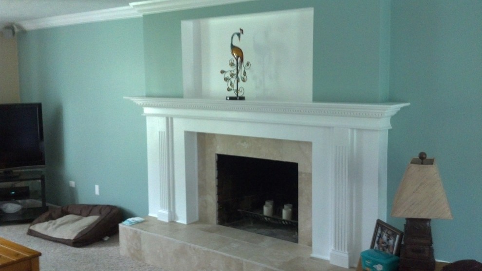 Custom fireplace build out - Traditional - Family Room - Cincinnati ...