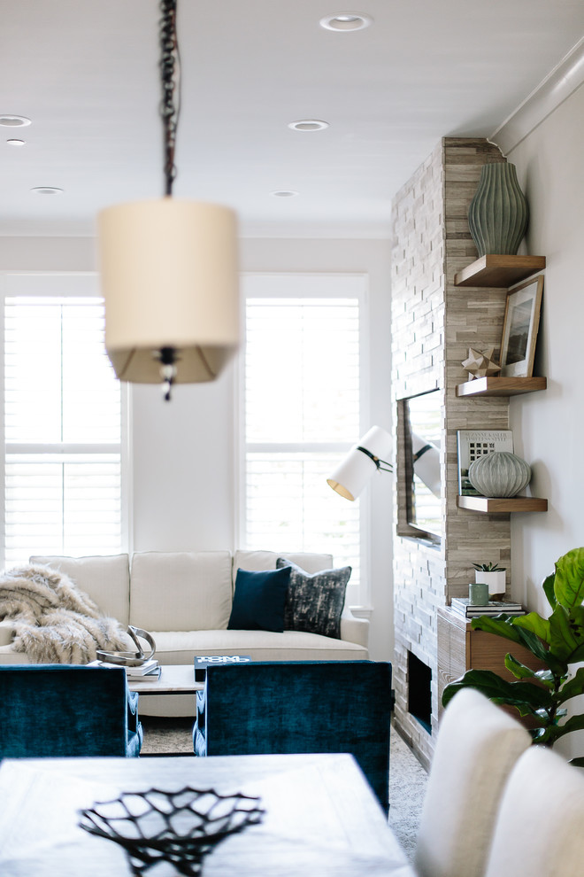 Custom Fireplace Wall and Built-ins - Contemporary - Family Room - DC ...