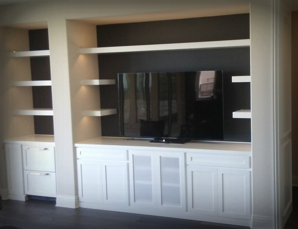 Custom Media & Entertainment Centers - Transitional - Family Room - Los ...