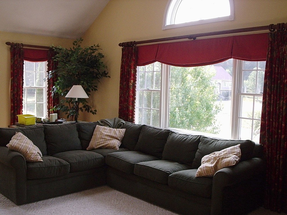 Custom Relaxed Shade Valances & Drapery Panels - Traditional - Games ...