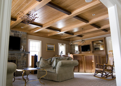 Custom shingle-style residence in Mendham Borough - Traditional ...