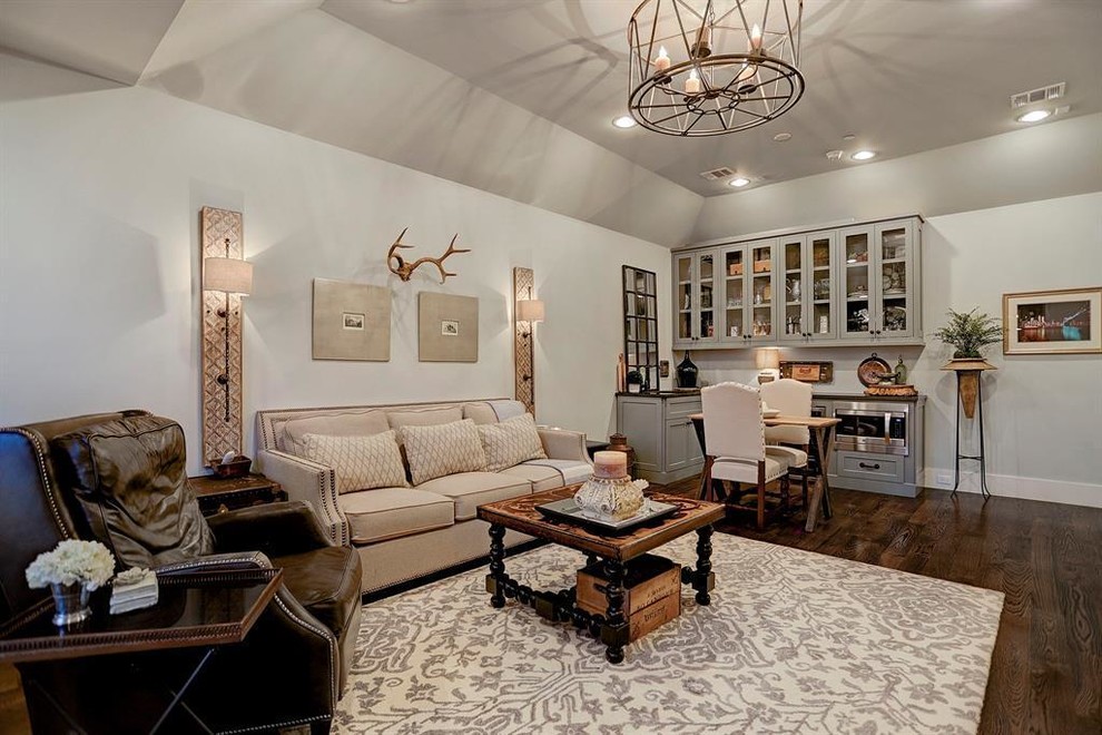 Custom Traditional Home in Bellaire, Texas - Traditional - Games Room ...