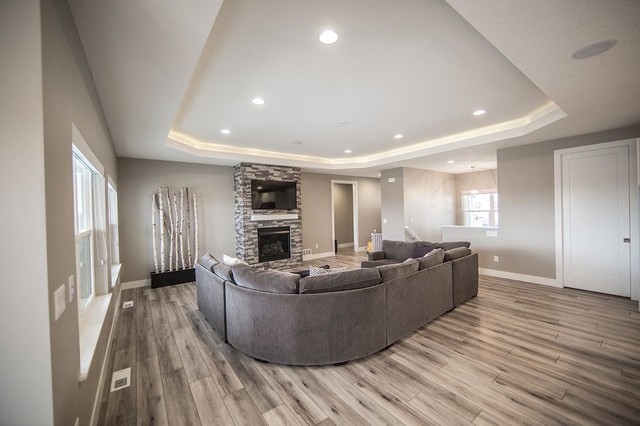 Custom Washington Floor Plan - Transitional - Family Room - Cedar ...
