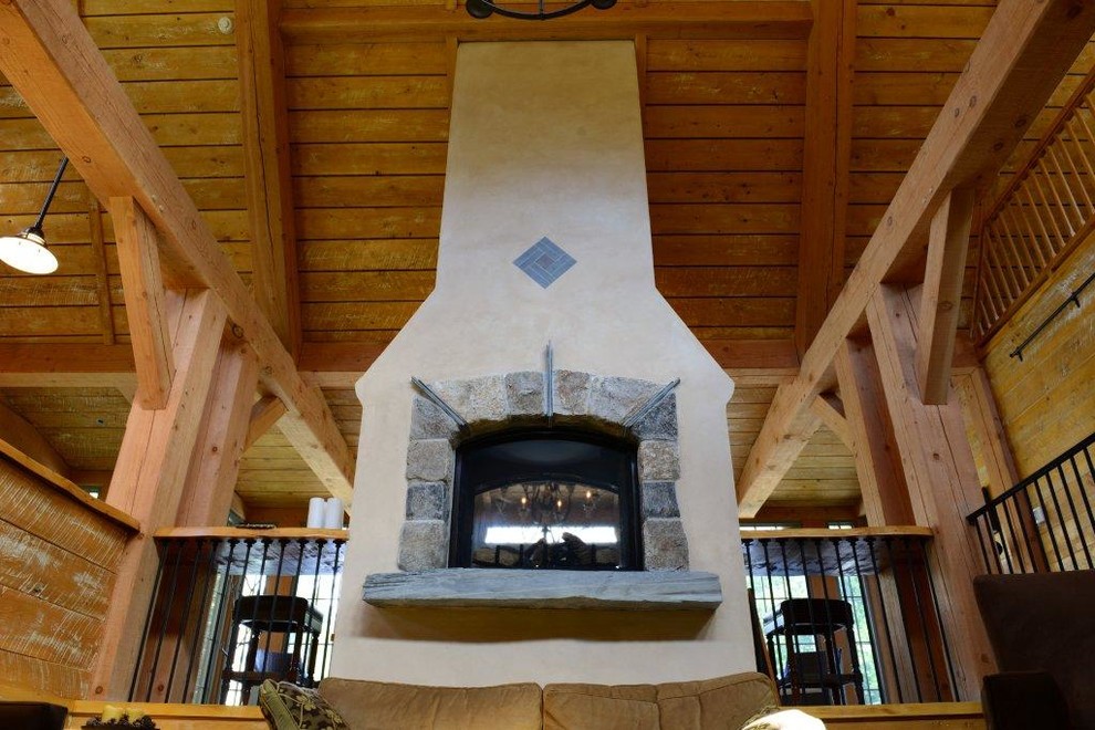 Dedham Divots Pool House - Farmhouse - Family Room - Boston - by Meyer ...