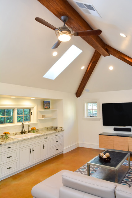 Diablo Pool House Great Room - Transitional - Living Room - San ...