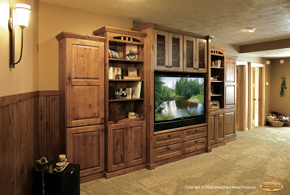 Door style: Pendleton RSP | Species: Rustic Hickory | Finish: Amber ...