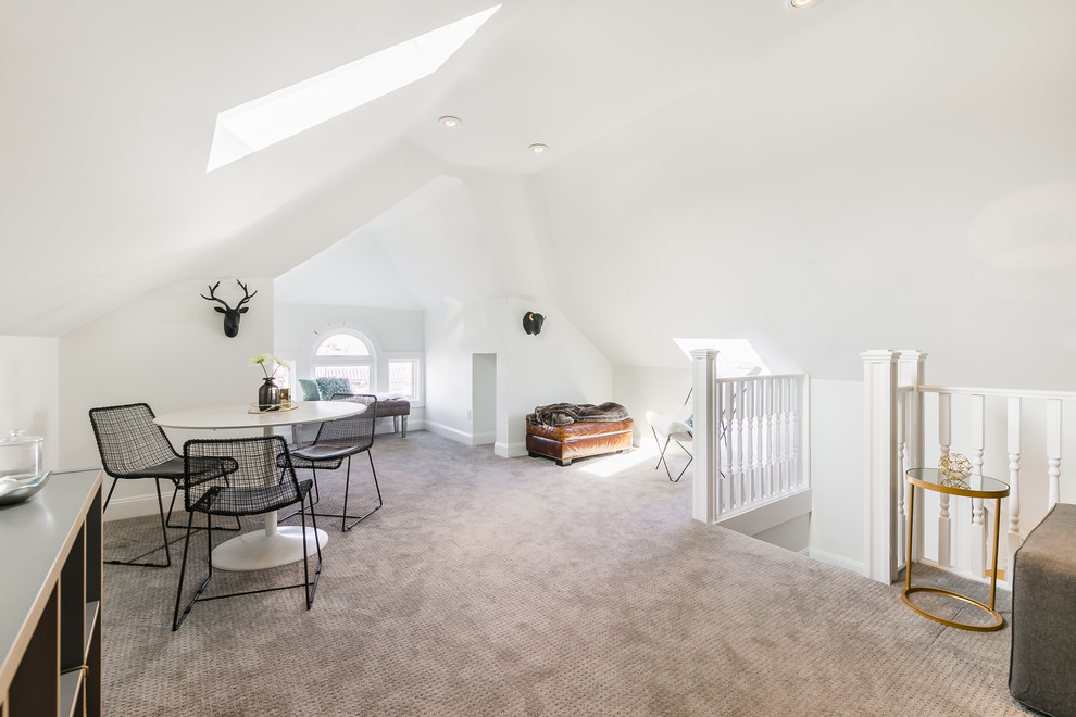 Edwardian Attic Addition - Transitional - Family Room - San Francisco ...