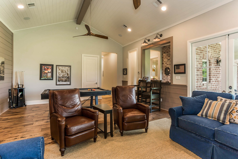 Elegant Farmhouse - Farmhouse - Family Room - Houston - by Morning Star ...