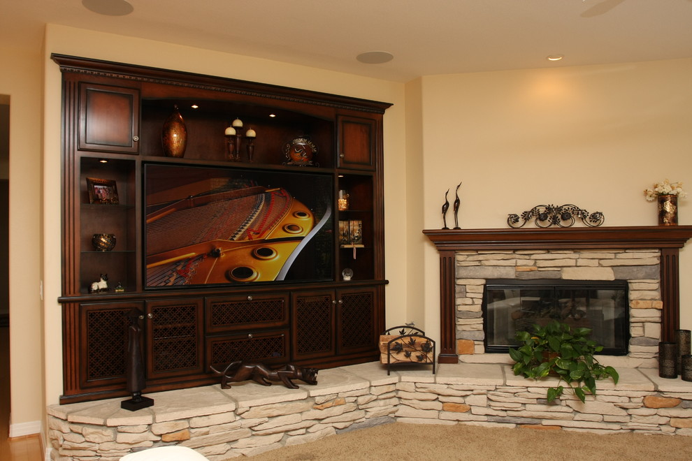 Entertainment Centers & Built-in Niches - Transitional - Games Room ...