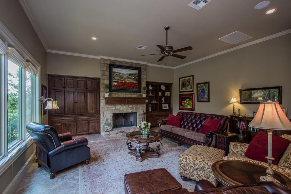 European Estate Home - Traditional - Family Room - Austin - by Eppright Homes, LLC | Houzz
