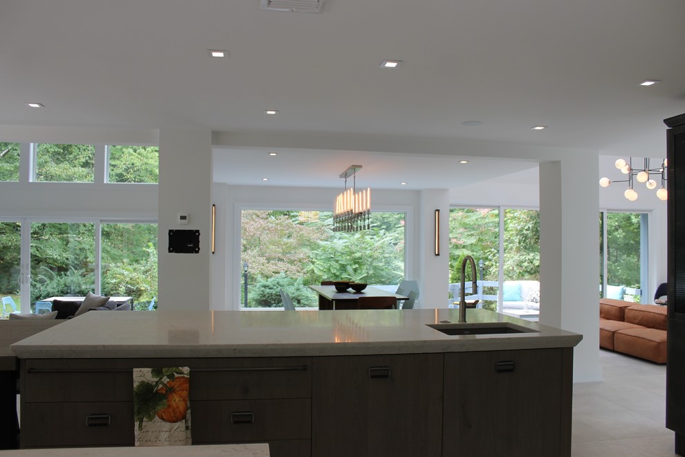 Expansive Window Design - Modern - Family Room - New York - by Habitech ...