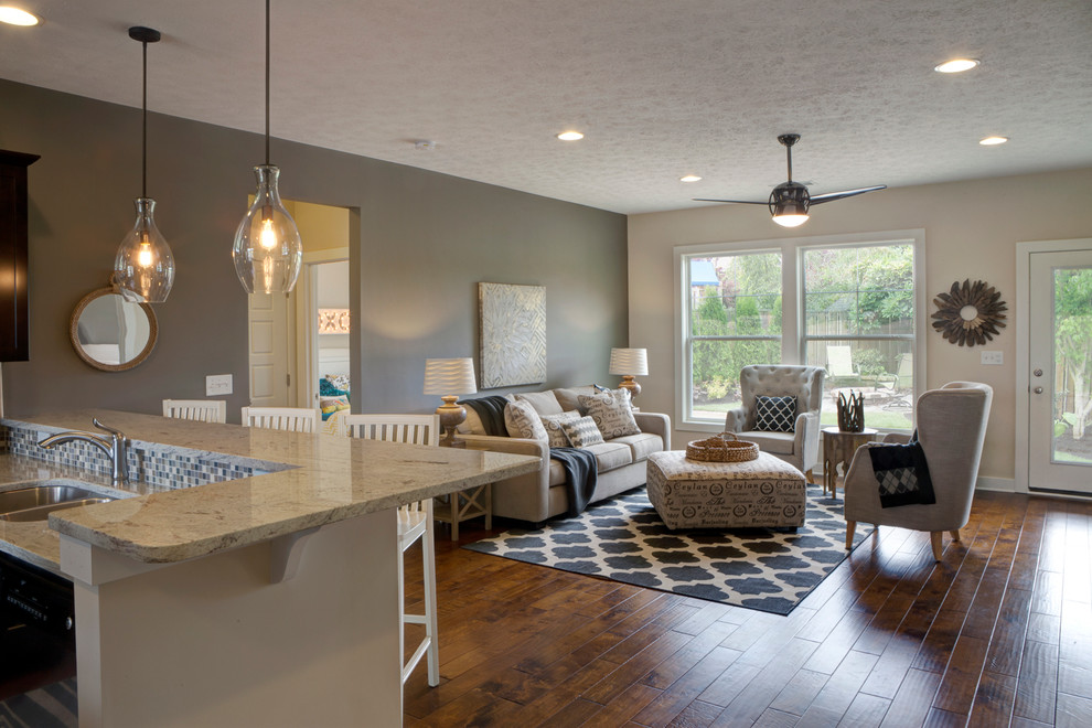 Falcon Ridge Estates, Zircon Model Home - Transitional - Family Room ...