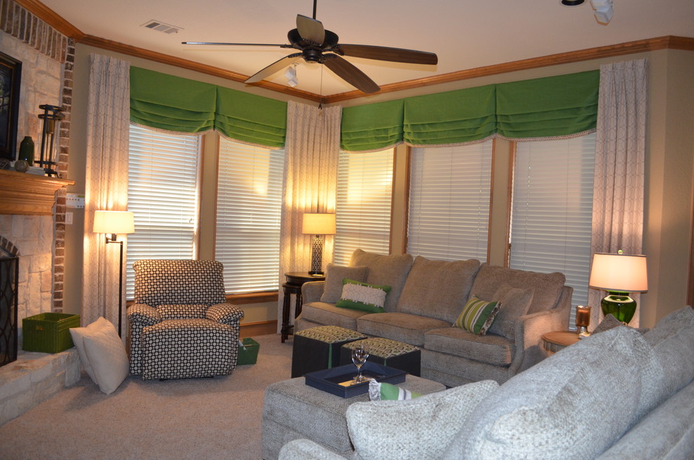 Family Den - Traditional - Family Room - Dallas - by Cashmere Interiors ...