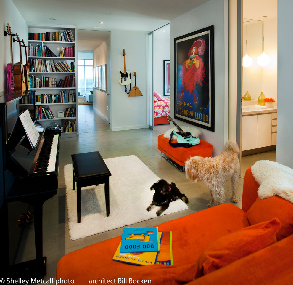 Family High Rise Living - Modern - Family Room - San Diego - by Bill ...