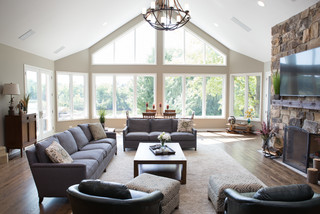 Family Room Addition With Breathtaking Views - Traditional - Family ...