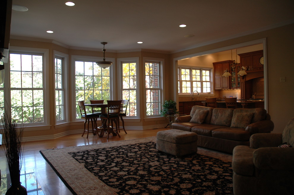 Family Room, Kitchen and Porch Addition - Traditional - Family Room ...