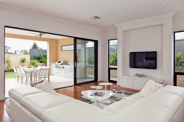 Family Rumpus Room - overseeing Alfresco. - Contemporary - Family Room ...