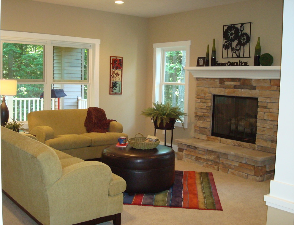 Family Two Story - Traditional - Family Room - Grand Rapids - by Troxel ...