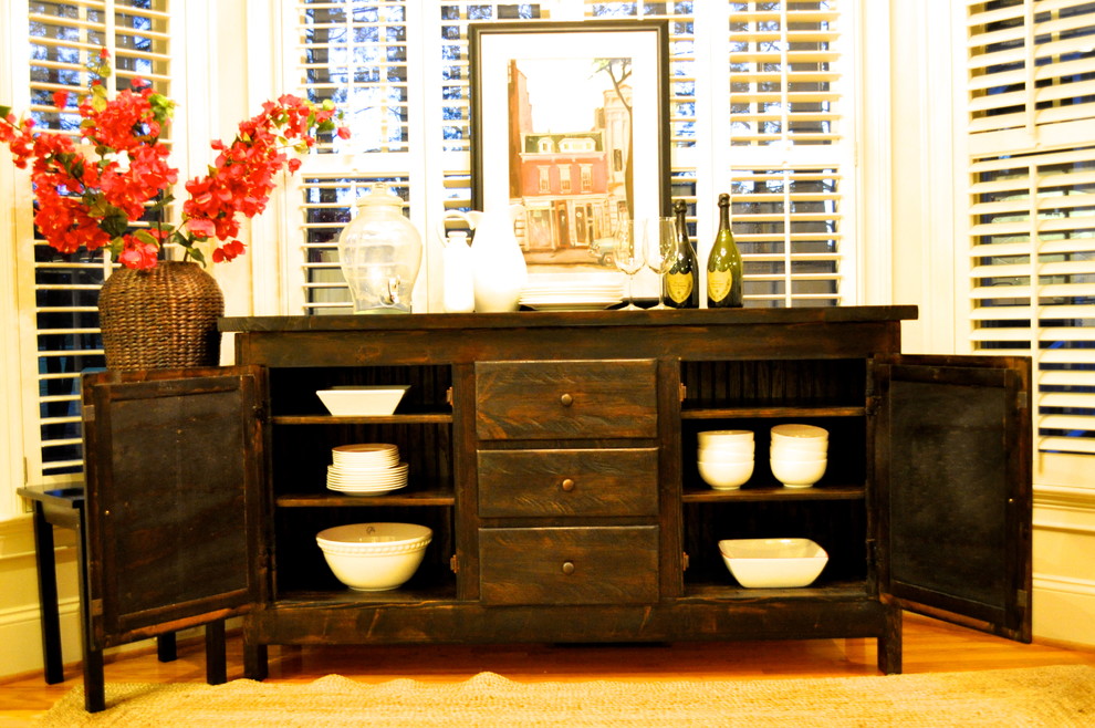 Farmhouse Buffet Table - Farmhouse - Family Room - Raleigh - by Duvall ...