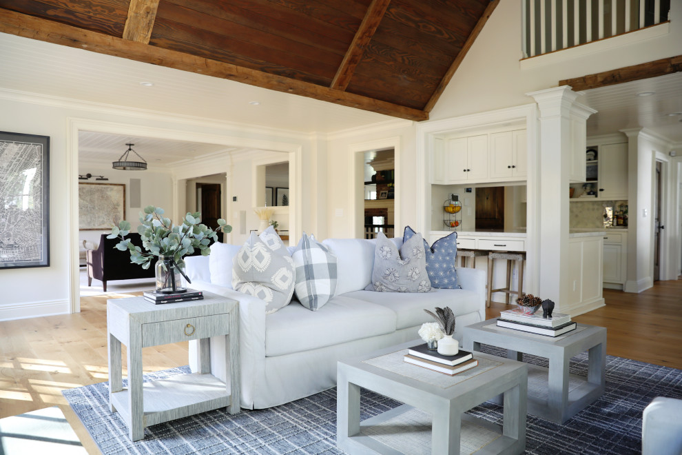 Farmhouse Great Room - Farmhouse - Family Room - New York - by Colette ...