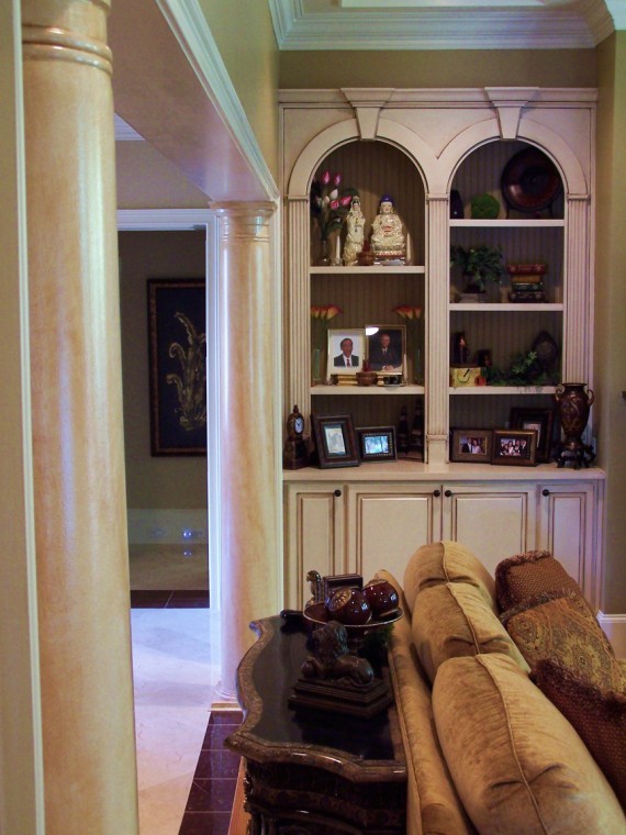faux Finished Columns - Asian - Family Room - Atlanta - by Kbwalls | Houzz