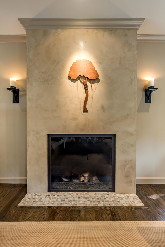 Fireplace - venetian plaster - Family Room - San Francisco - by Wm. H ...