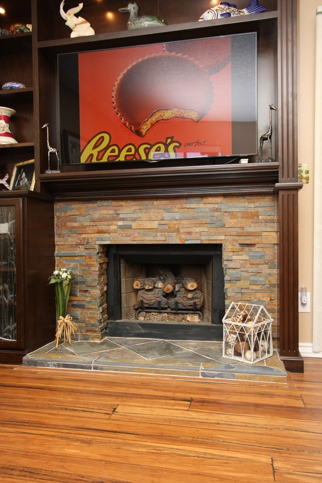 Fireplace Walls - Transitional - Family Room - Orange County - by ...