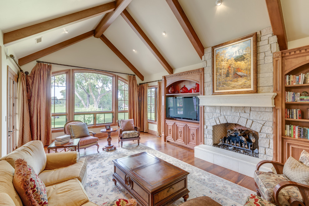 French Country Club - Traditional - Family Room - Denver - by Red ...