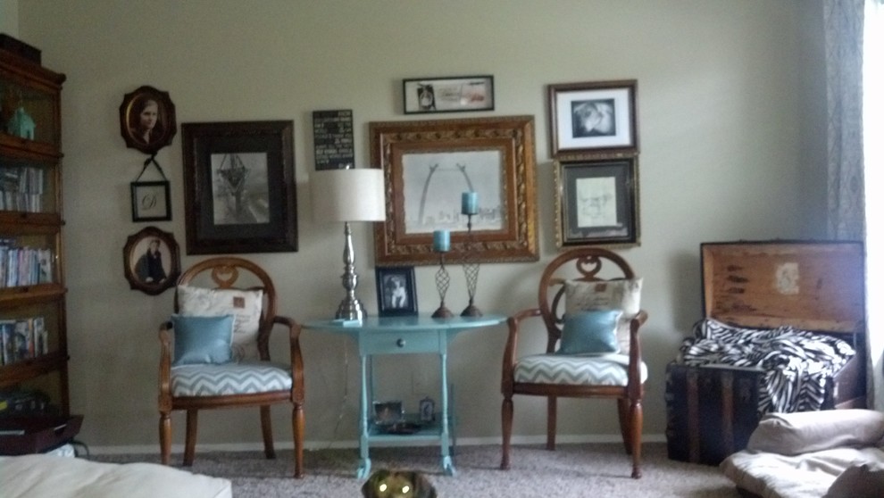 Gallery Wall Living Room 1995 Suburbia - Traditional - Family Room - St ...