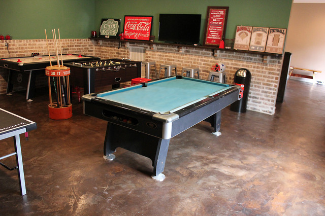 Game Room - Conroe Pool House (Garage Conversion) - American Southwest ...