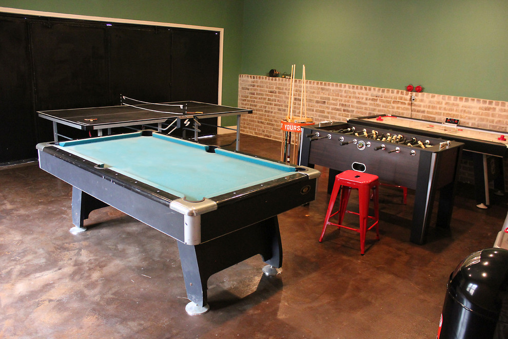 Game Room - Conroe Pool House (Garage Conversion) - Southwestern ...