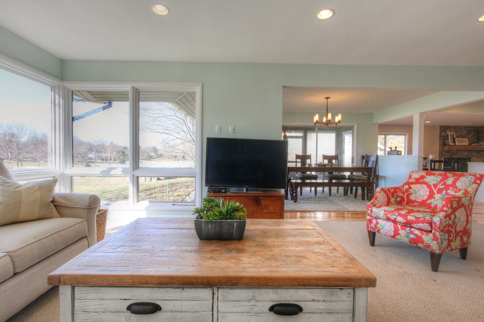 Grand Rapids 1970's Ranch Remodel - Transitional - Family Room - Grand Rapids - by Thompson ...