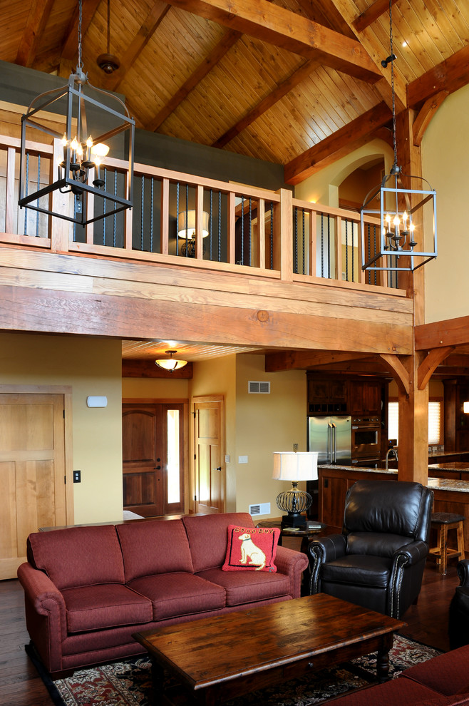 Great Room with Loft - Rustic - Family Room - Other - by User | Houzz