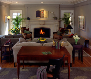 Gross Pointe Family Room - Transitional - Family Room - Detroit - by ...