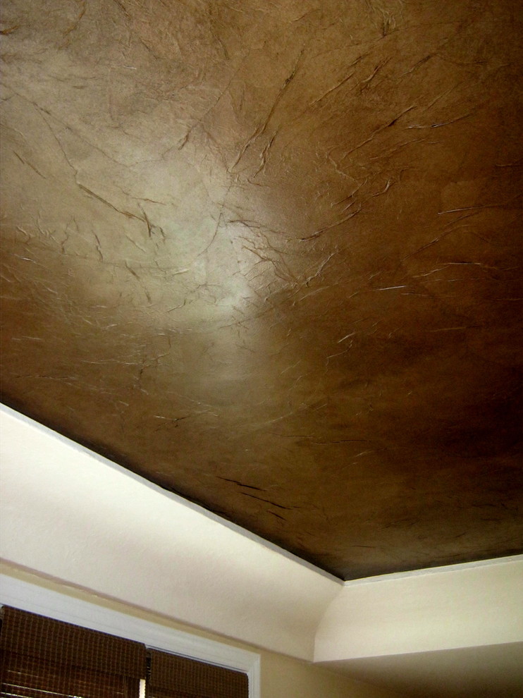 Handpainted Paper Ceiling - Traditional - Family Room - Chicago - by ...