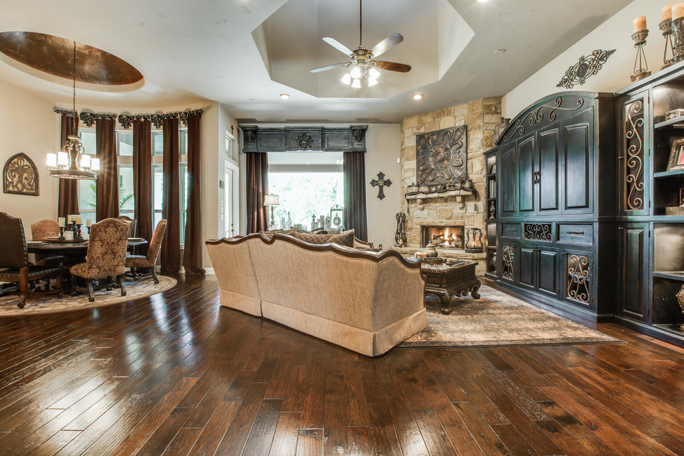 Hill-Country Tuscan (modified) - Family Room - Austin - by Genuine ...