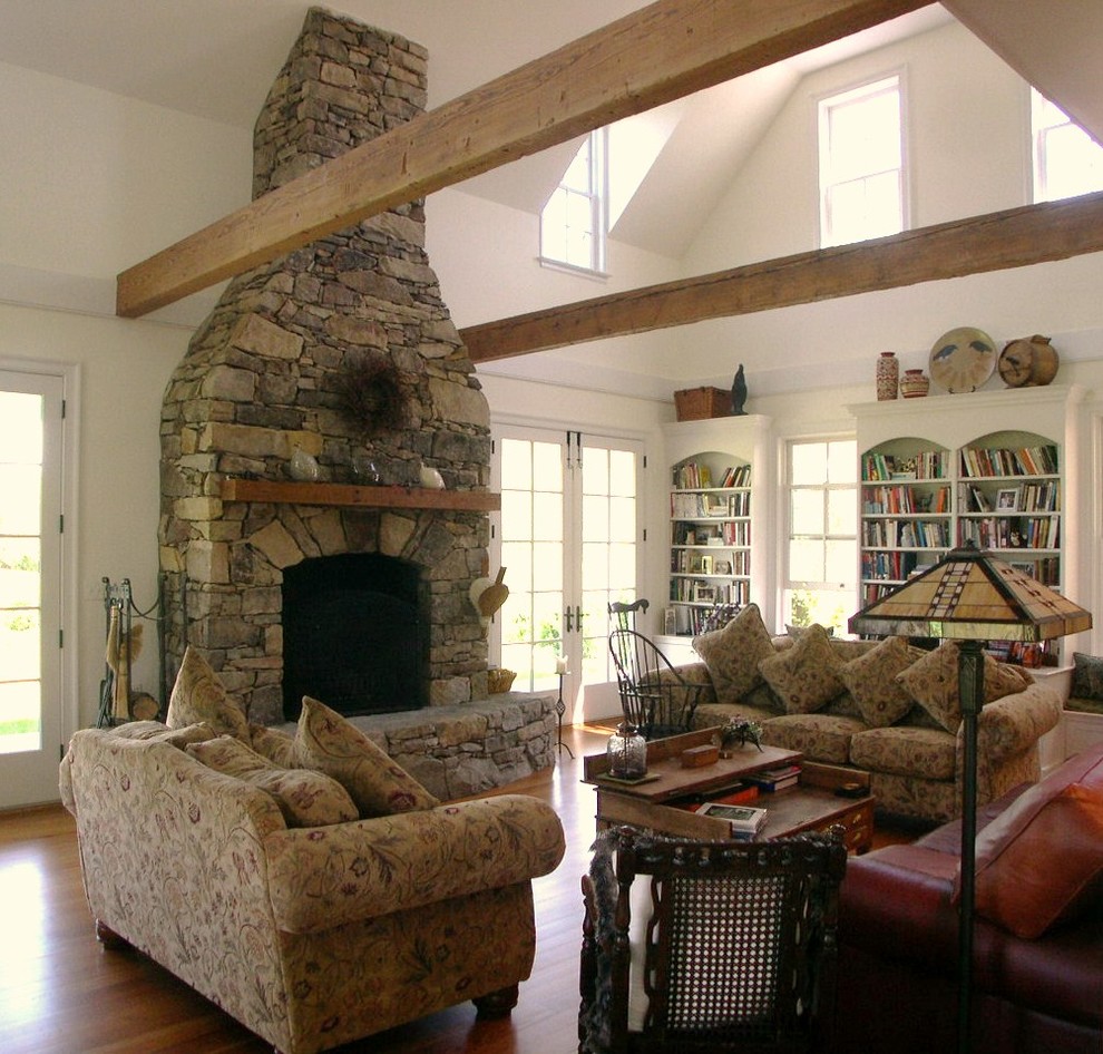 Historic Farmhouse Addition and Restoration - Farmhouse - Family Room ...