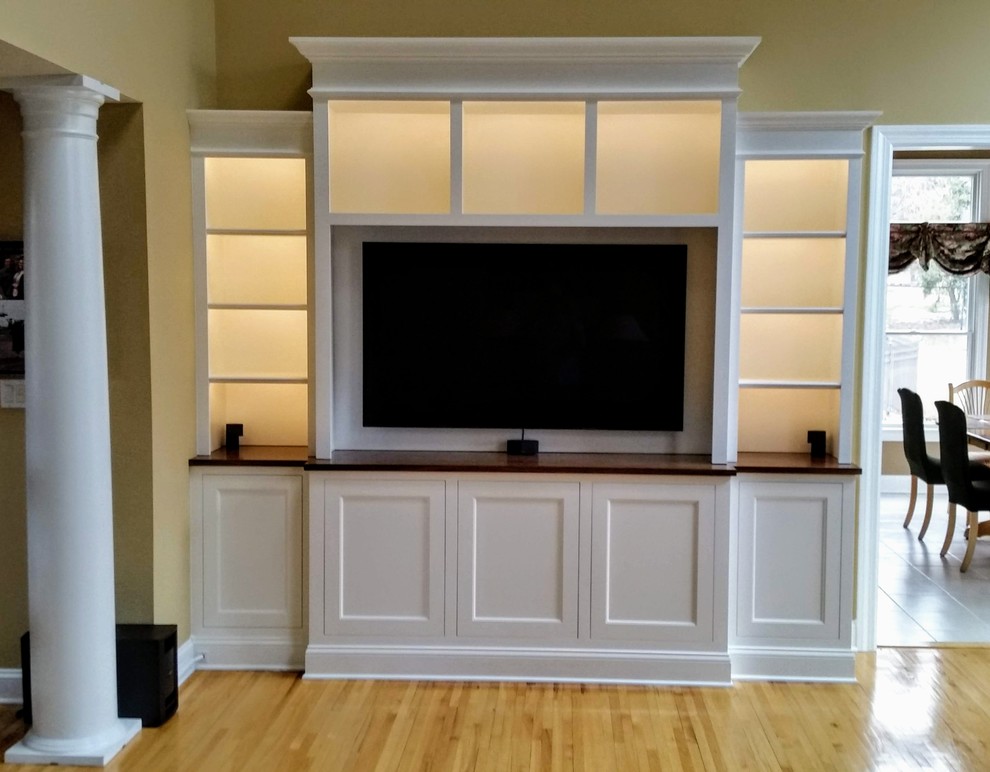 Home Theater Media Center Built-ins - Traditional - Family Room - New ...